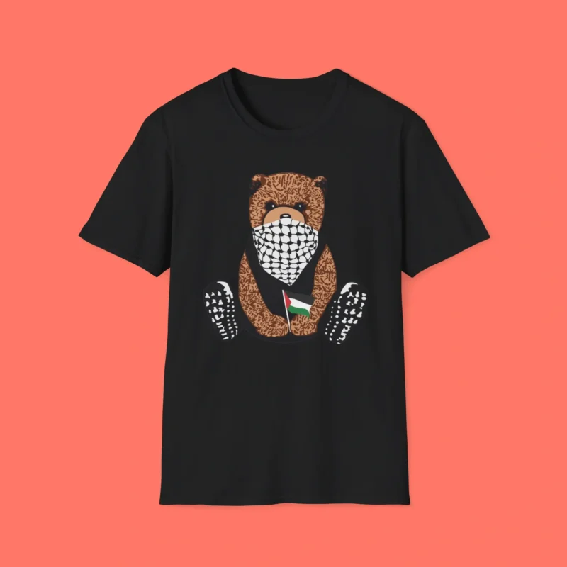 Pali Bear Palestine Shirt - Keffiyeh Bear Tee - OriBubble